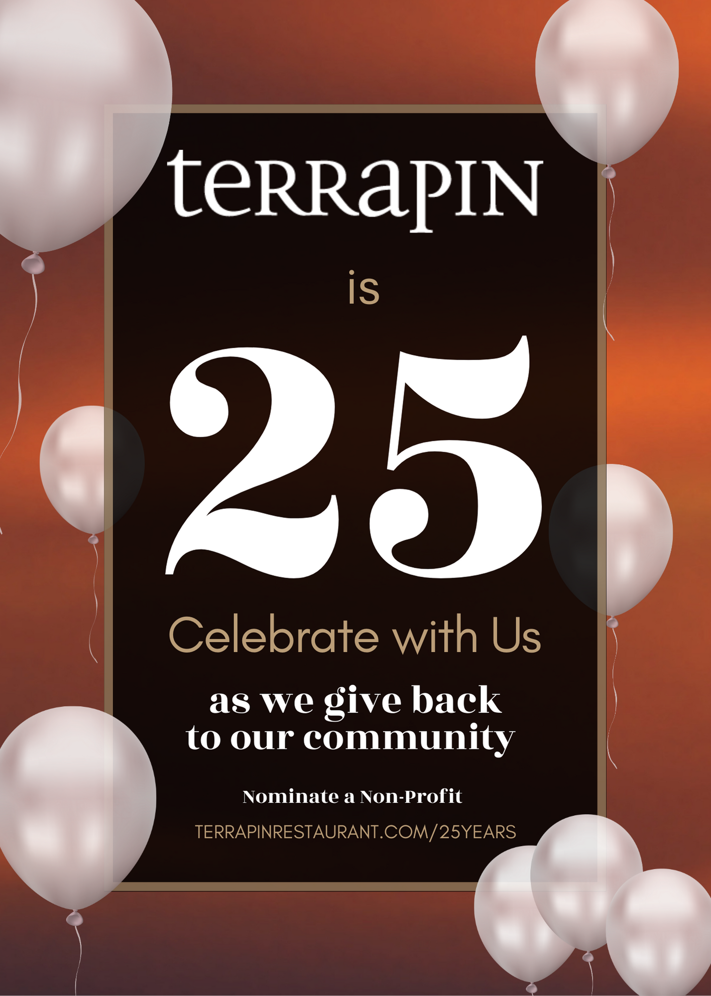 25 Years - Terrapin Restaurant